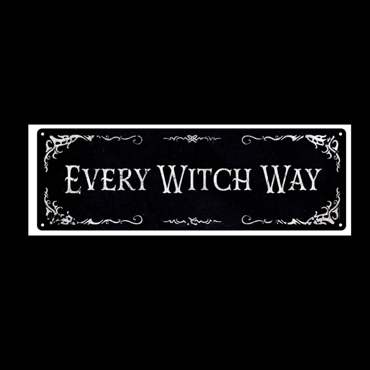 Every witch way tin hanging sign – Hexbomb
